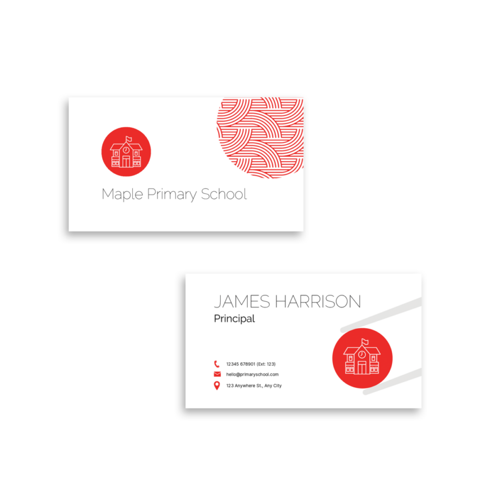 School Business Cards | Professional In-House Printing
